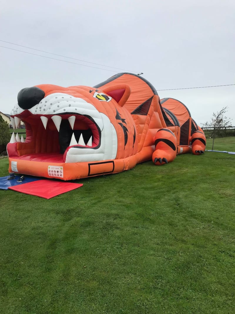 52ft Tiger Obstacle Course - Ek Bouncy Castles, Bouncy Castle Hire Co ...