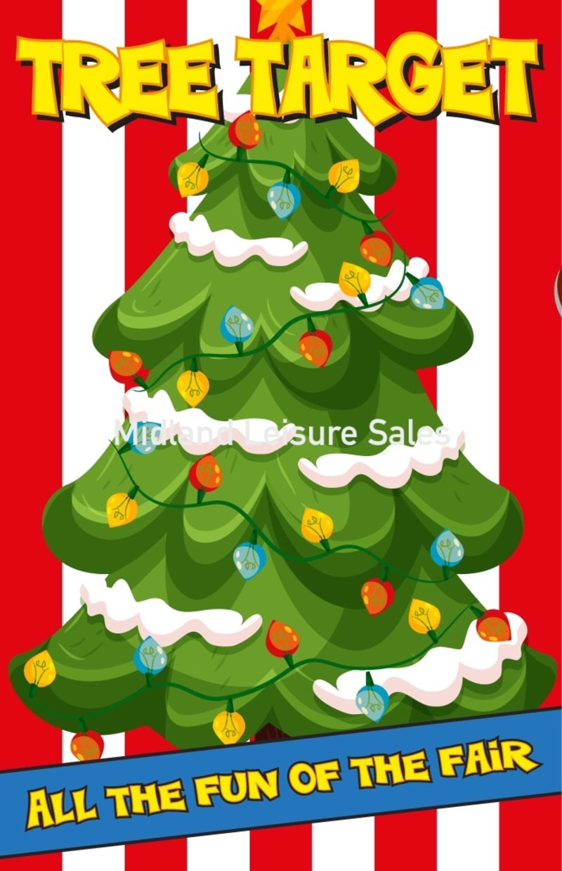 Tree Target Game | Side Stall Games Sales | Christmas Game | A Frame ...
