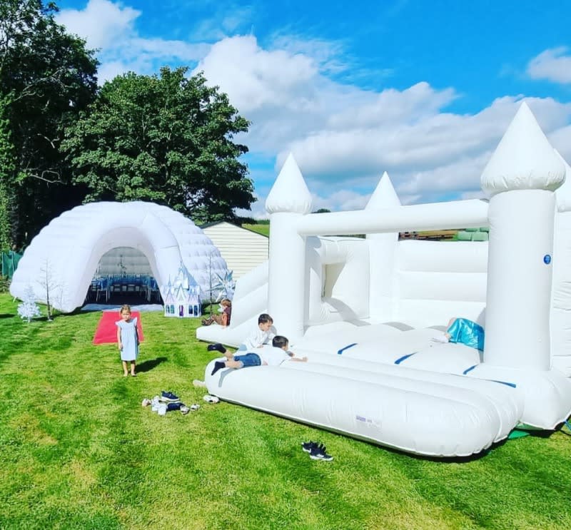 White Bouncy Castle Hire - Midlands Premier Events | Event Hire In ...