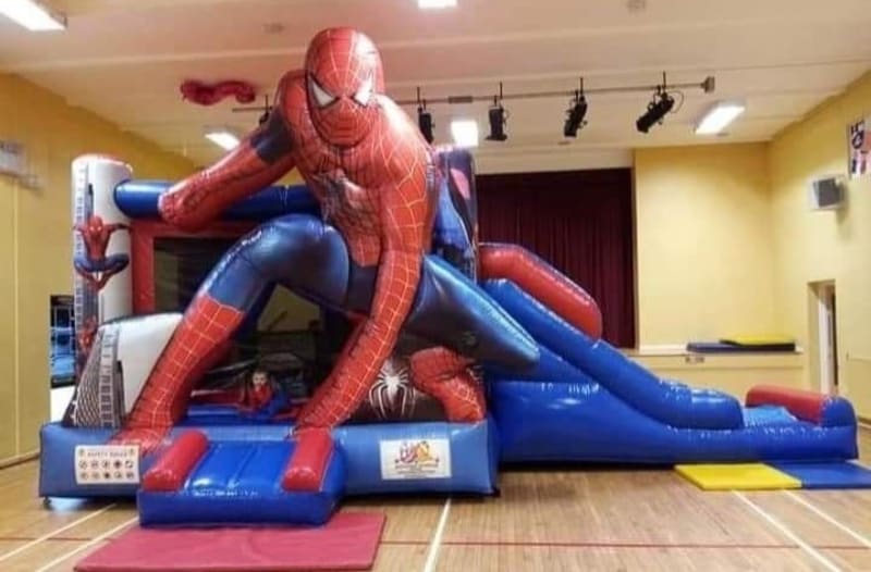 3d Spiderman Castle - Bouncy Castle Hire Dungannon
