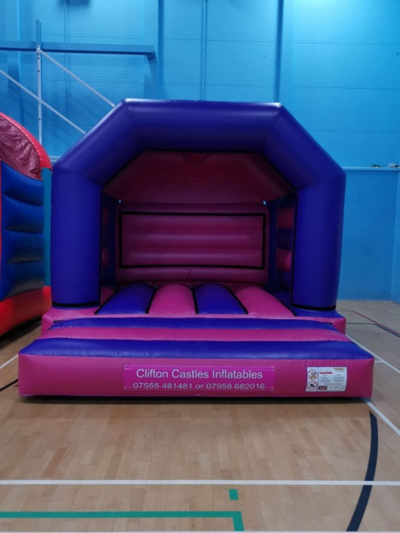 Pink And Purple Bouncy Castle - Clifton Castles