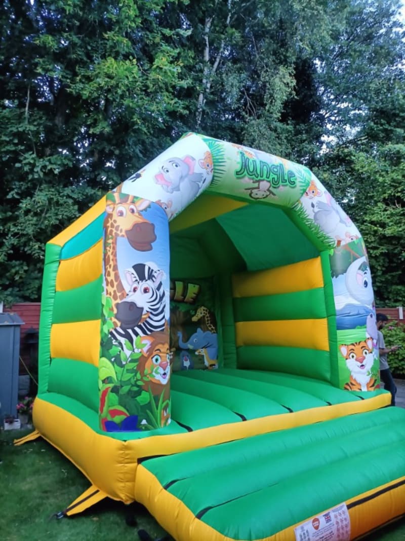 Jungle Theme Bouncy Castle - Sky Hi Bouncy Castles