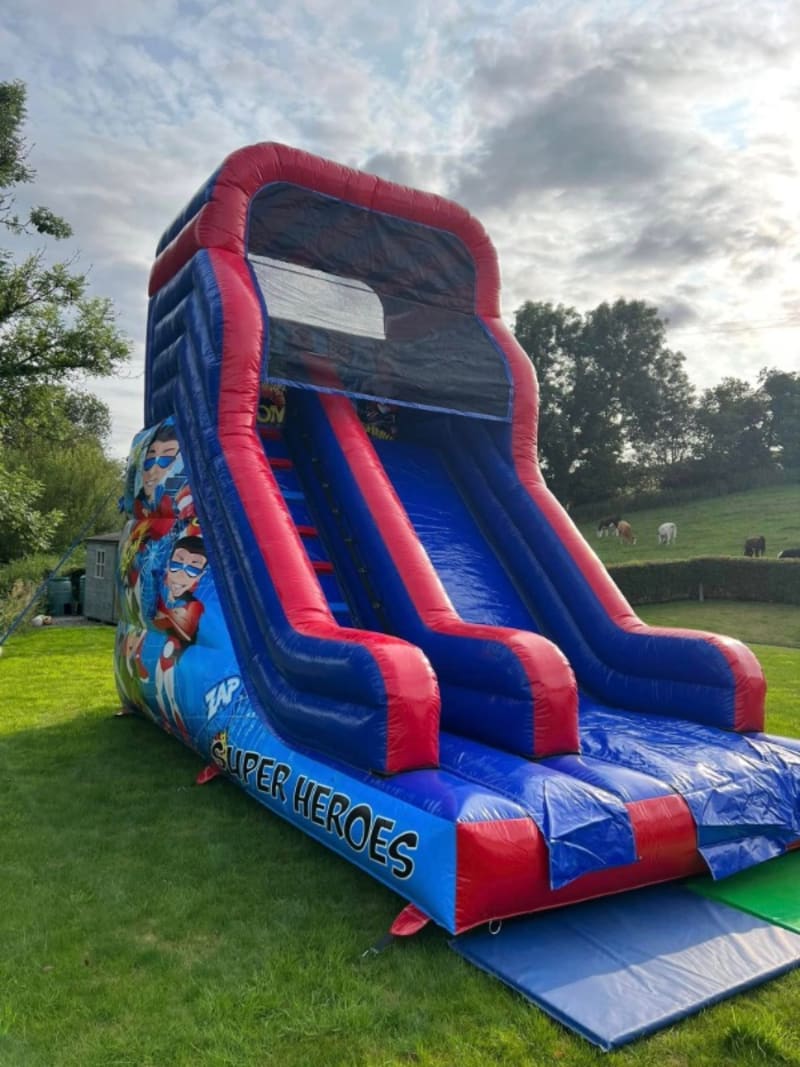 10ft Superhero Slide - Kings Bouncy Castle Hire | Northern Ireland