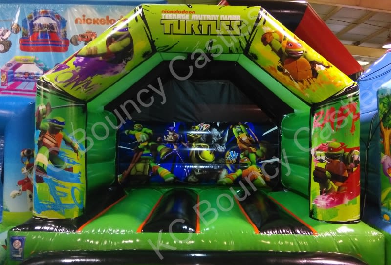 Ninja Turtles Bouncy Castles - MJ Bouncers