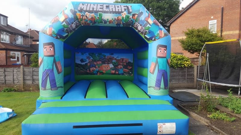 12ft X 15ft Minecraft Bouncy Castle - MJ Bouncers