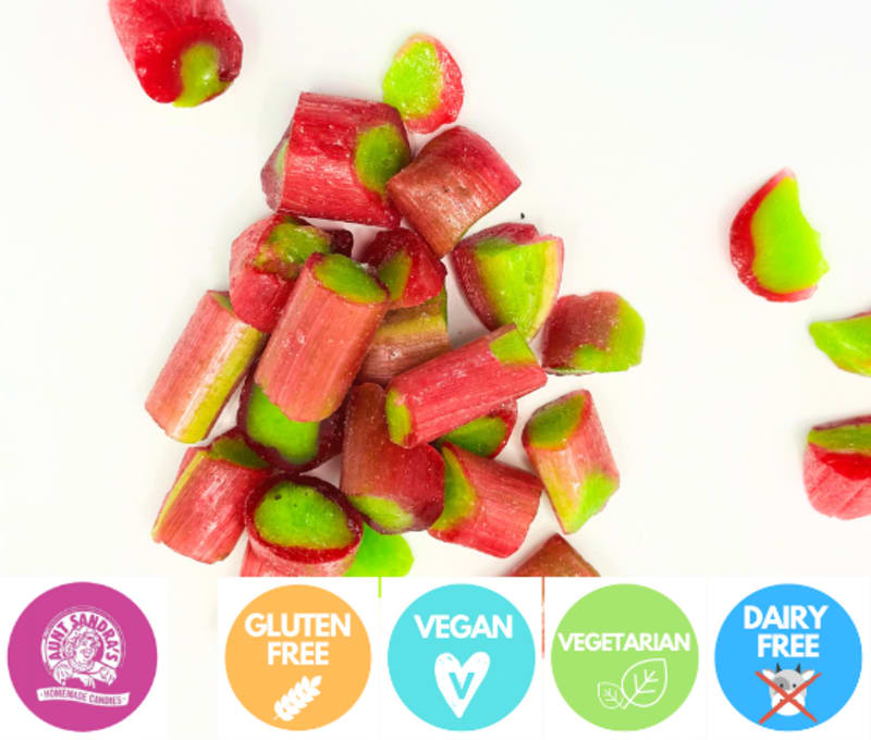 Rhubarb Rock - Handmade Candies in Belfast