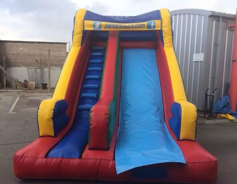 Let's Party Slide - Jalmac Leisure | Bouncy Castle Hire, Tameside, Hyde ...