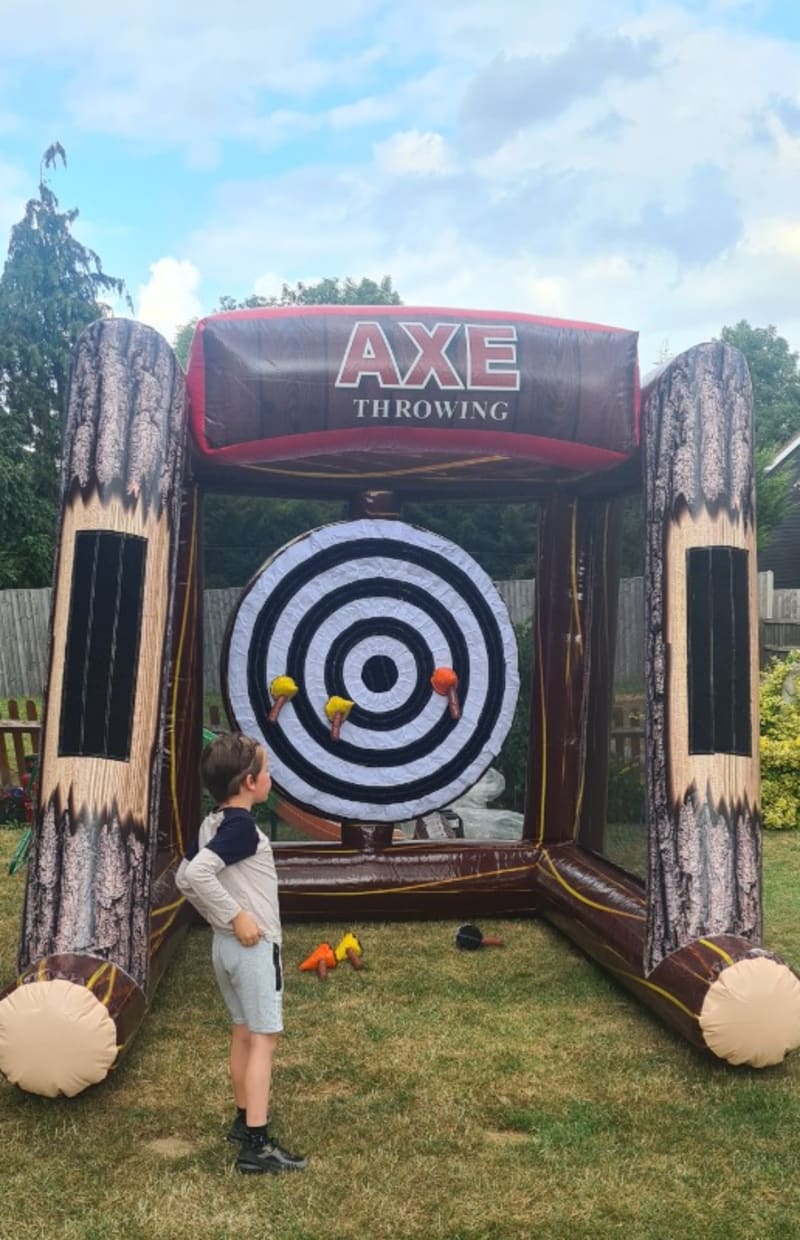 Axe Throwing Game TonbridgeBouncyCastles | Bouncy Castle Hire ...