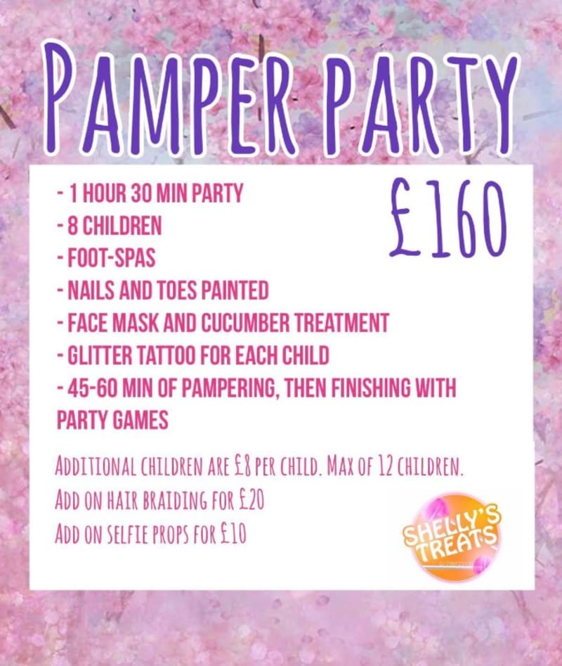Pamper Parties - Bouncy Castle hire, Sweet & Balloon Shop based in ...