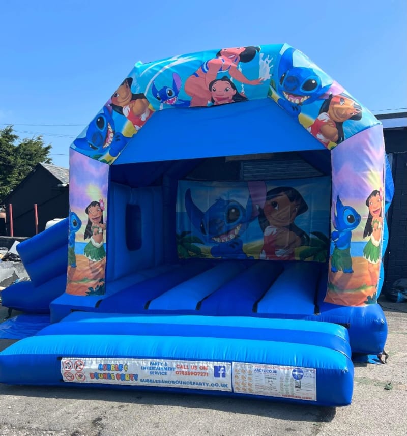 Lilo Stitch - Bubbles And Bounce Party, Bouncy Castle Hire Rhyl ...