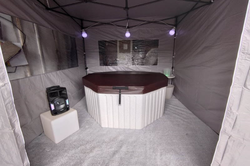 Octagonal Hot Tub Gallery - Hereford Hot Tub Hire