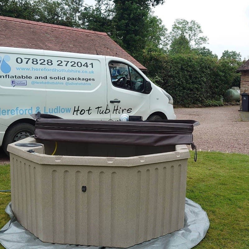 Octagonal Hot Tub Gallery - Hereford Hot Tub Hire