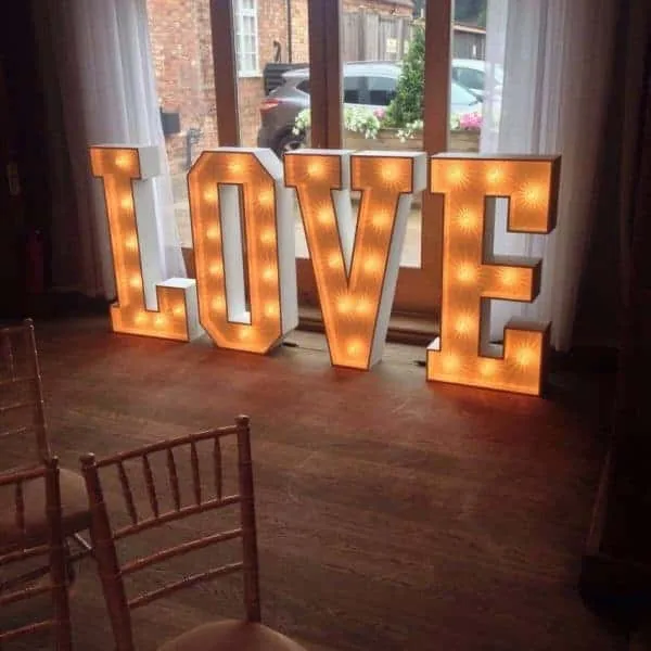 Giant Led Love Letters - Active Softplay