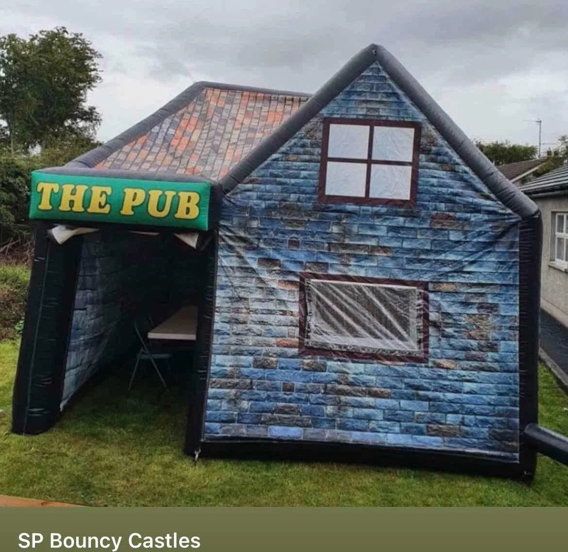 Inflatable Pub With No Accessories With Side Door - SP Bouncy Castles ...