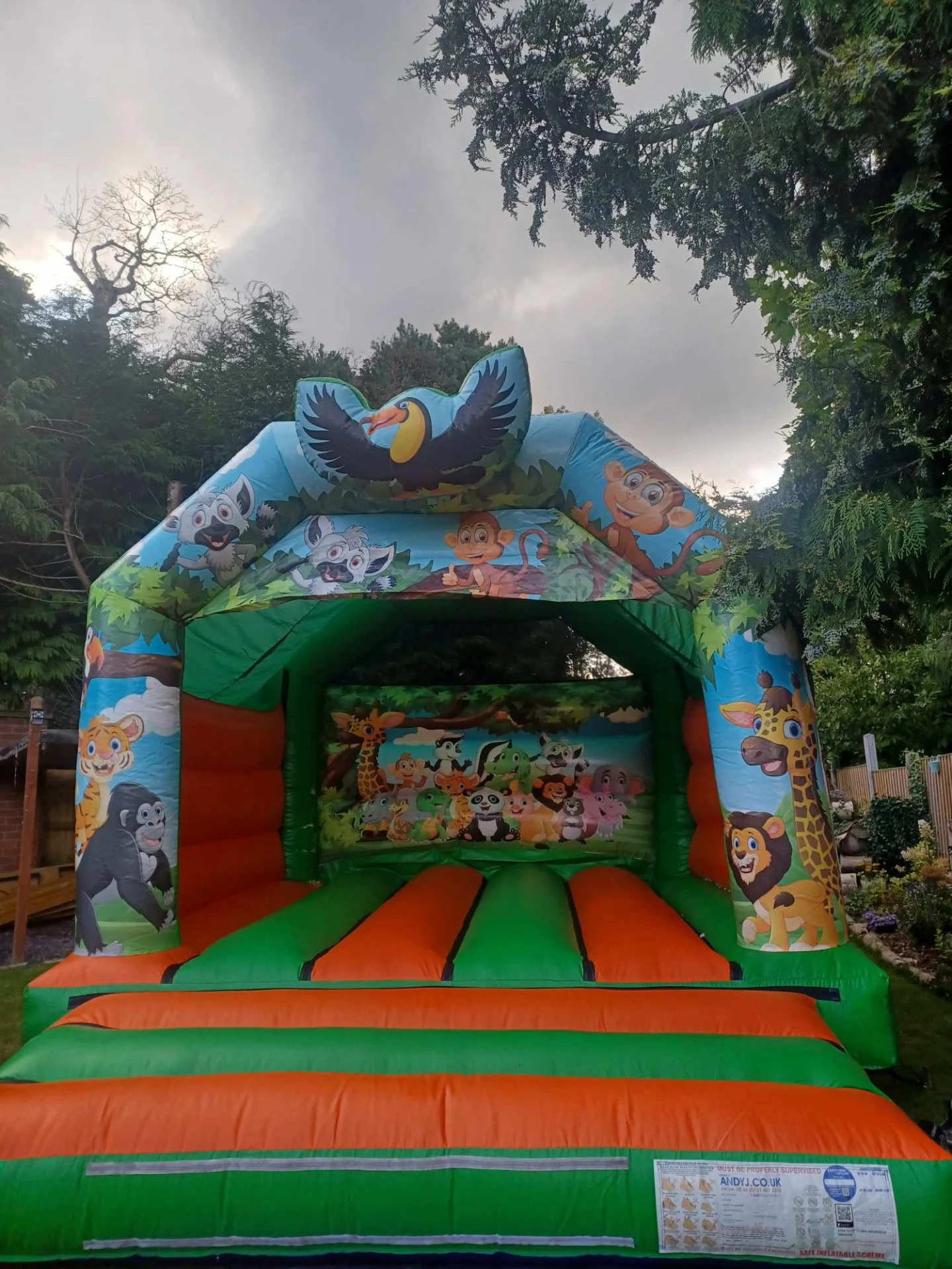 Jungle Theme Bouncy Castle - Parties of Distinction