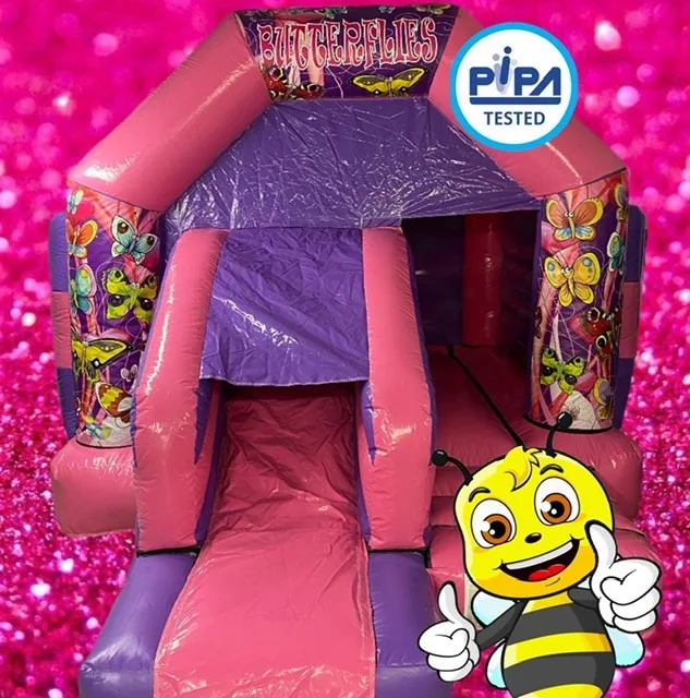 Pink Butterflies Combo Hire Wakefield And Leeds - Bee Leisure