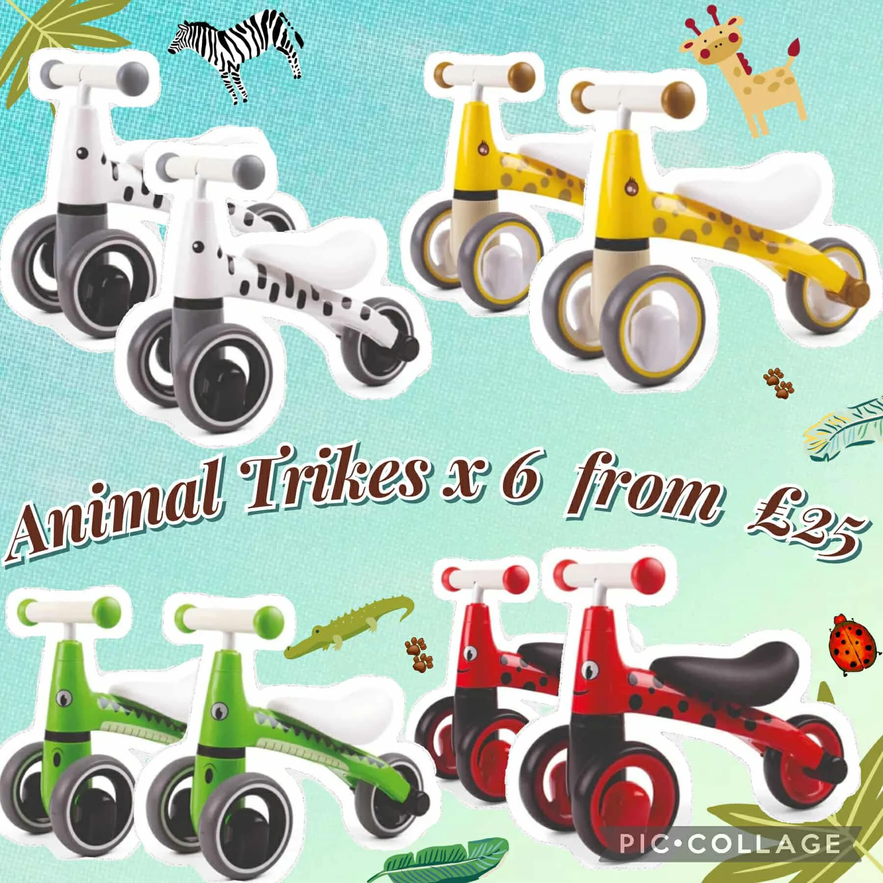 Animal Trikes X6 - Kathryns Kastles and Soft Play