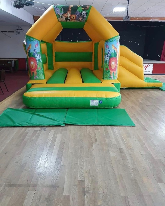 Green And Yellow Jungle Castle - Bouncy Castle Hire in Peterborough ...