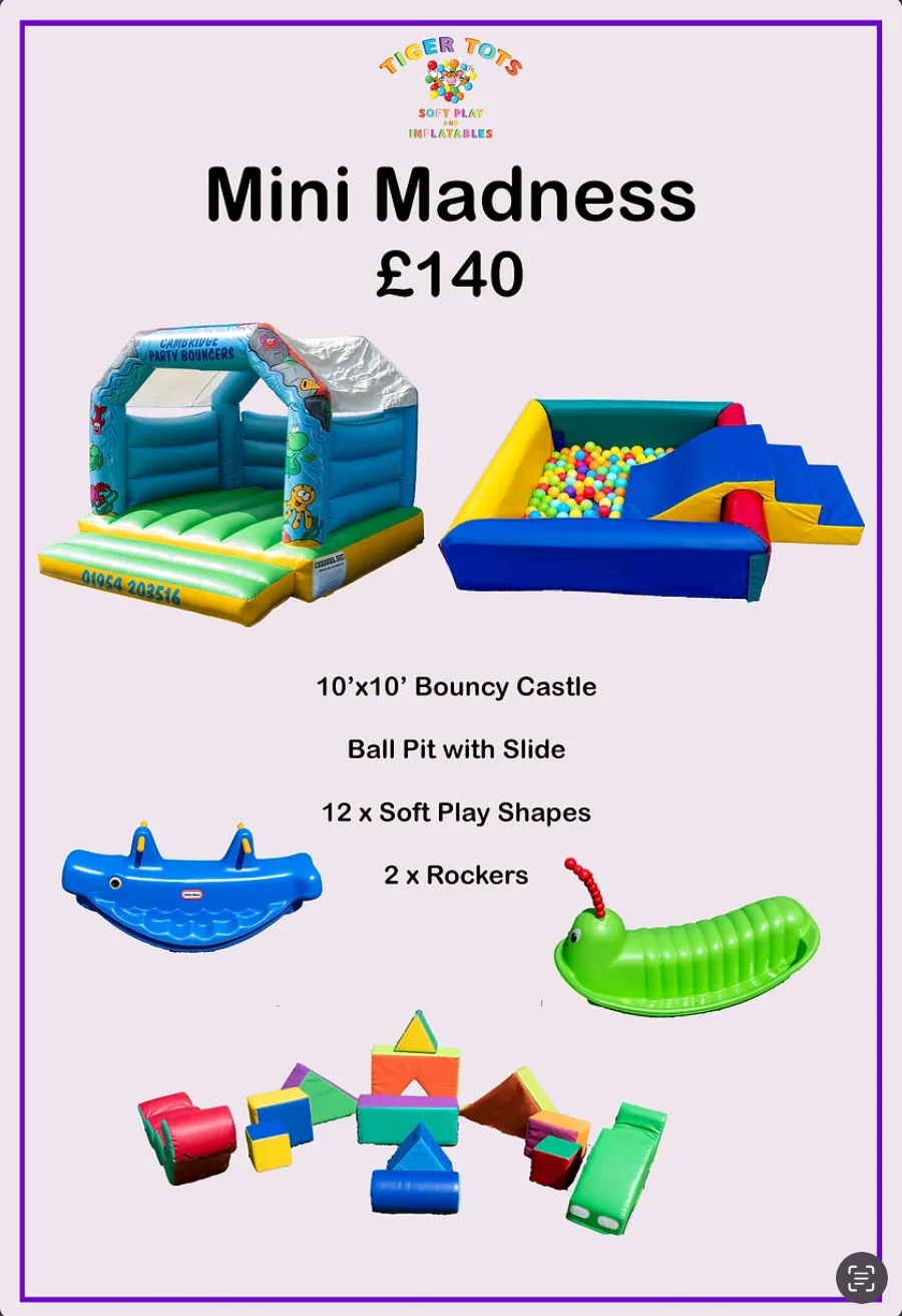 Mini Madness - Tiger Tots Bouncy Castles & Soft Play