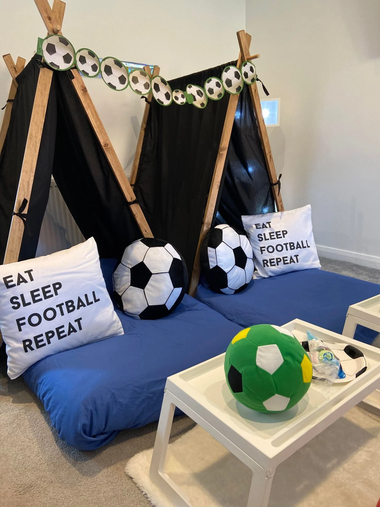Football Teepee Tent Hire Sports Sleepover Setup In Dartford Bexley ...