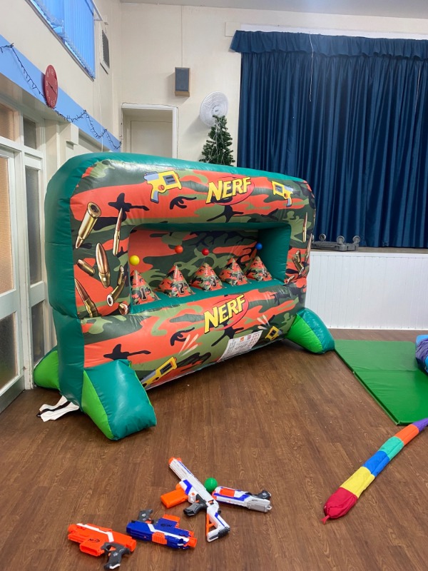 Inflatable Nerf Wall - The Little House of Bounce