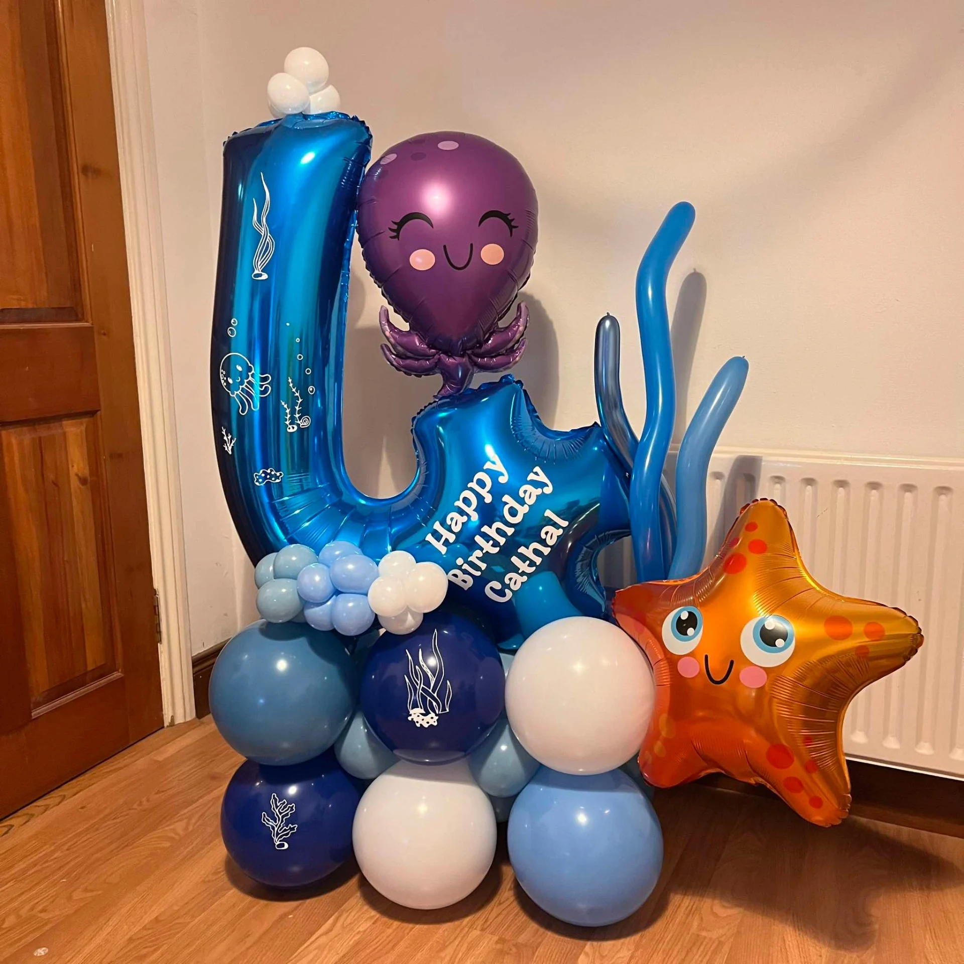 Sea Themed Birthday Display - Bonny Balloons Maynooth