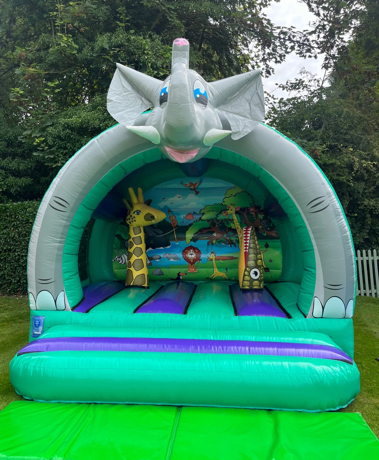 Jungle Curved Jaimies Castles, Bouncy Castle & soft play Hire Surrey