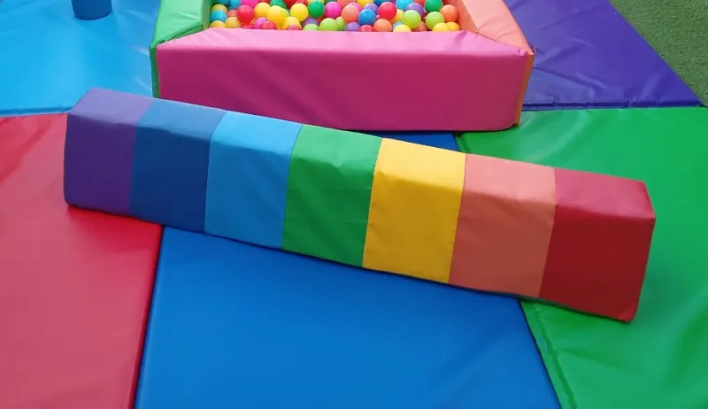 Balance Beam - Dino Tots Bouncy Castle & Soft Play Hire