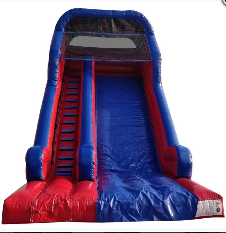 Red And Blue Slide Abi's Entertainments | Bouncy Castle Hire ...