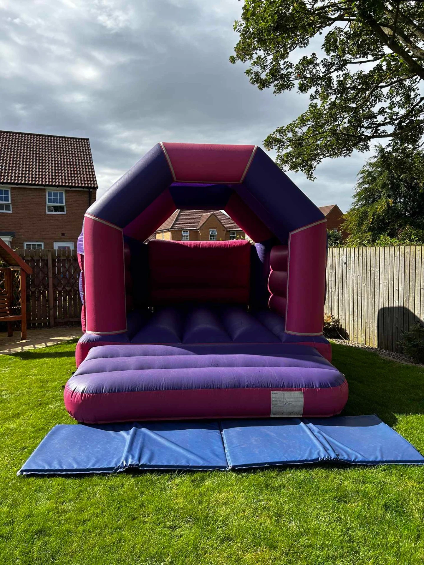 Pink And Purple Bouncy Castle - Bouncy Castle and Softplay Hire in Hull