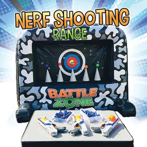 Nerf Gun Shooting Range - Ashbourne Bouncy Castles
