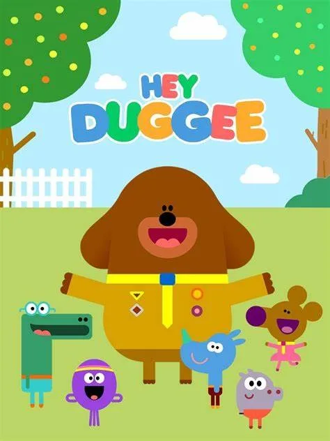 Hey Duggee Theme Red And Blue Side Slide Bouncy Castle Hire Diss - VRP ...