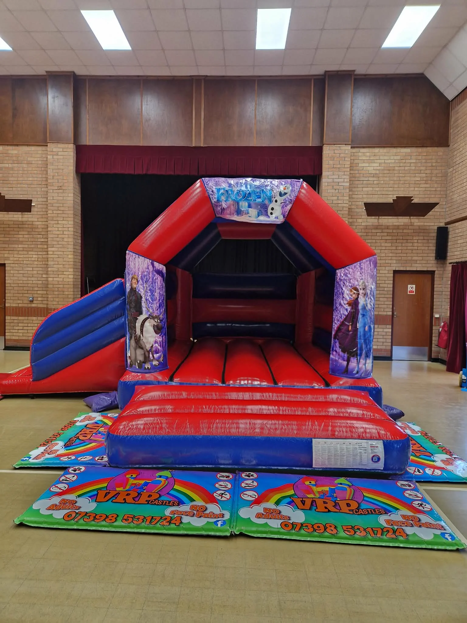 Frozen Side Slide Bouncy Castle Hire In Diss, Norfolk Bouncy Castle ...