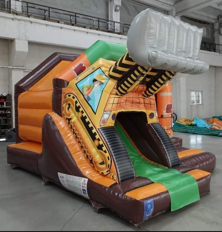 Digger 3d Combi Castle - SP Bouncy Castles | Bouncy Castle Hire ...