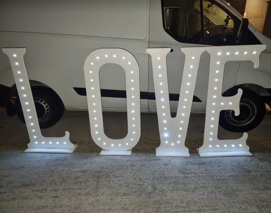 Love Led Sign Party Central Entertainments