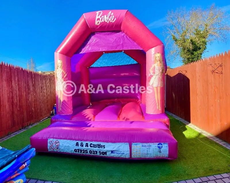 10ft X 12ft Pink Castle - Barbie Theme - AA Castles and Entertainment