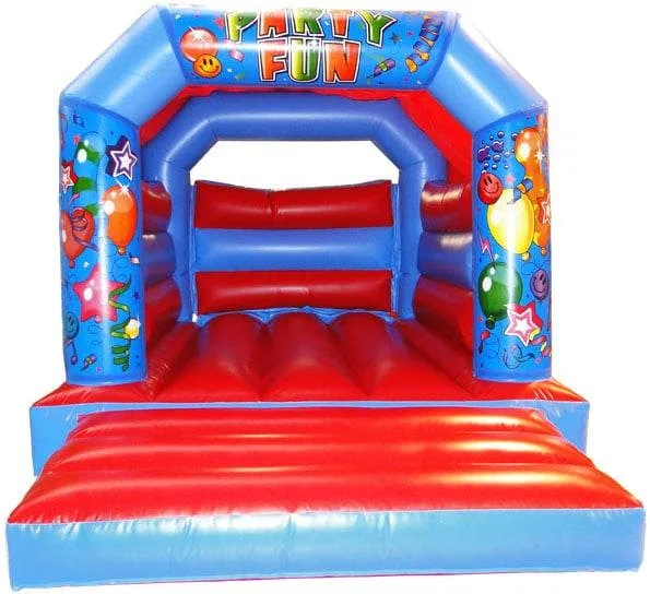 Party Fun Castle Blue And Red - Bouncy Castle Hire Poole, Dorset ...