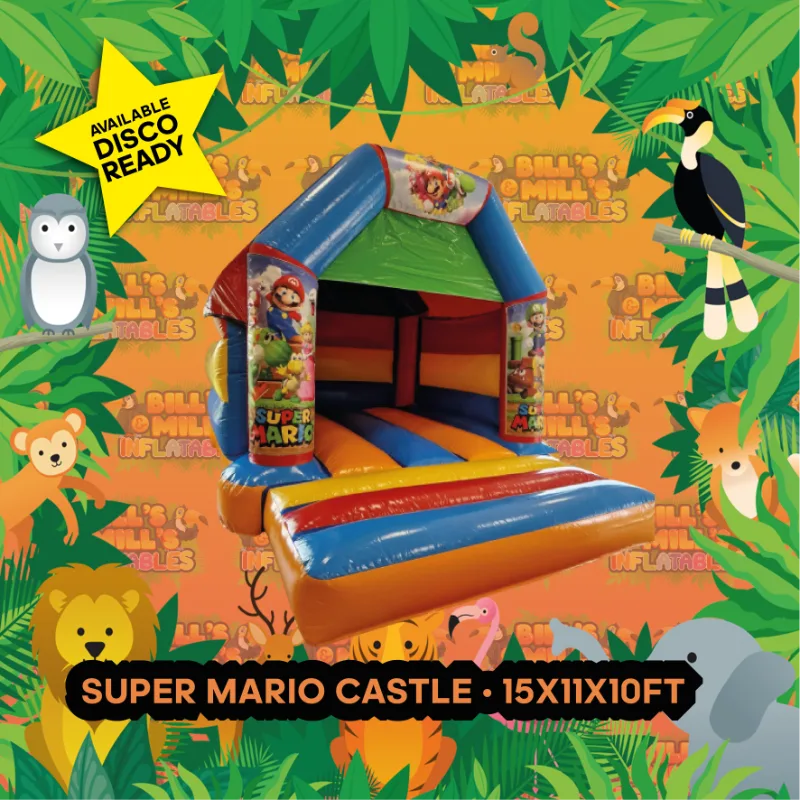 15 X 11 Bouncy Castle - Super Mario, Bringing Joy To Kings Lynn - Bills ...