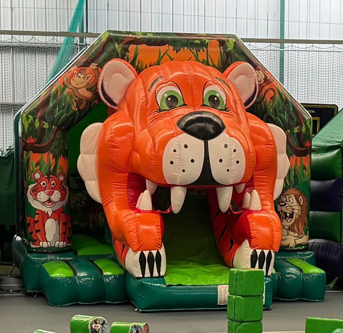 3d Tiger Slide - Bouncy Castle and hot tub hire, based in Gwynedd, Wales