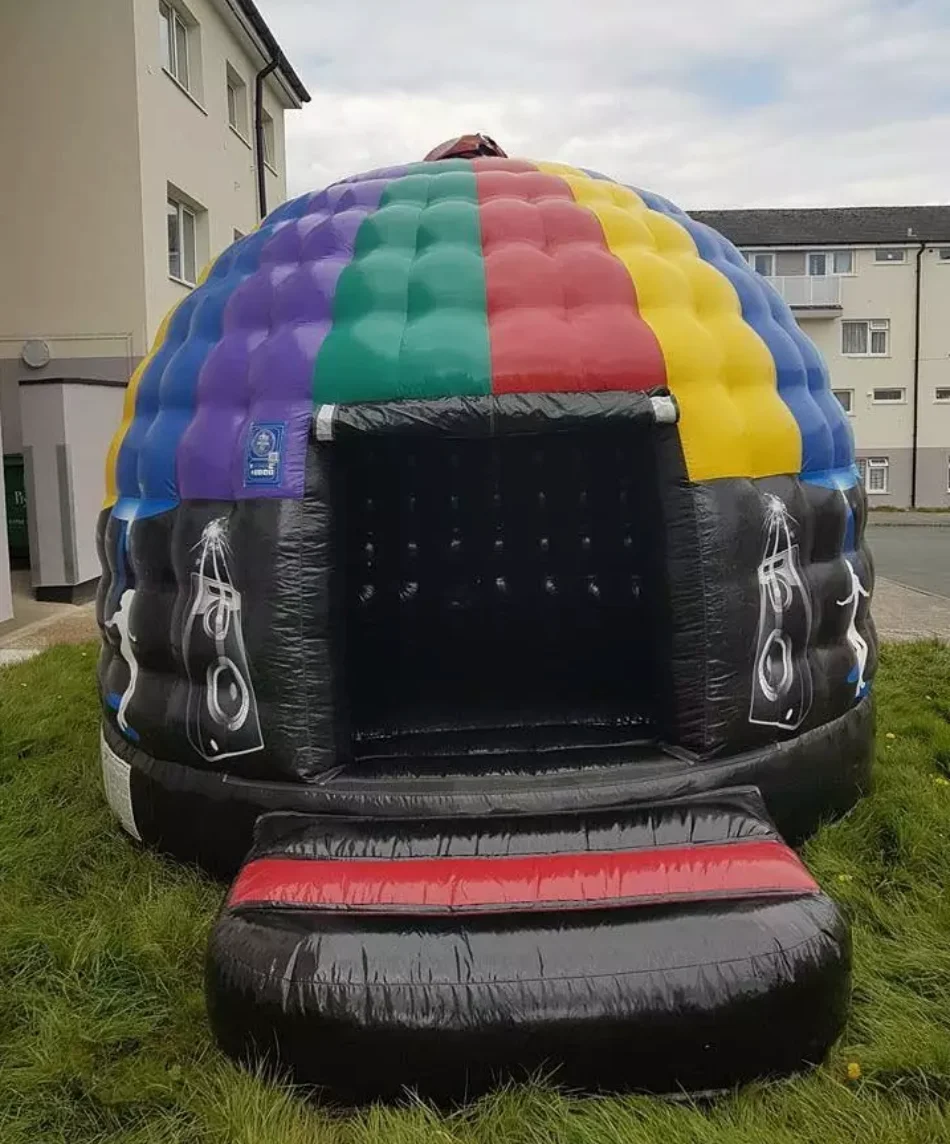 Unicorns Disco Bouncy Castle With Slide And Large Didi Car Racetrack ...