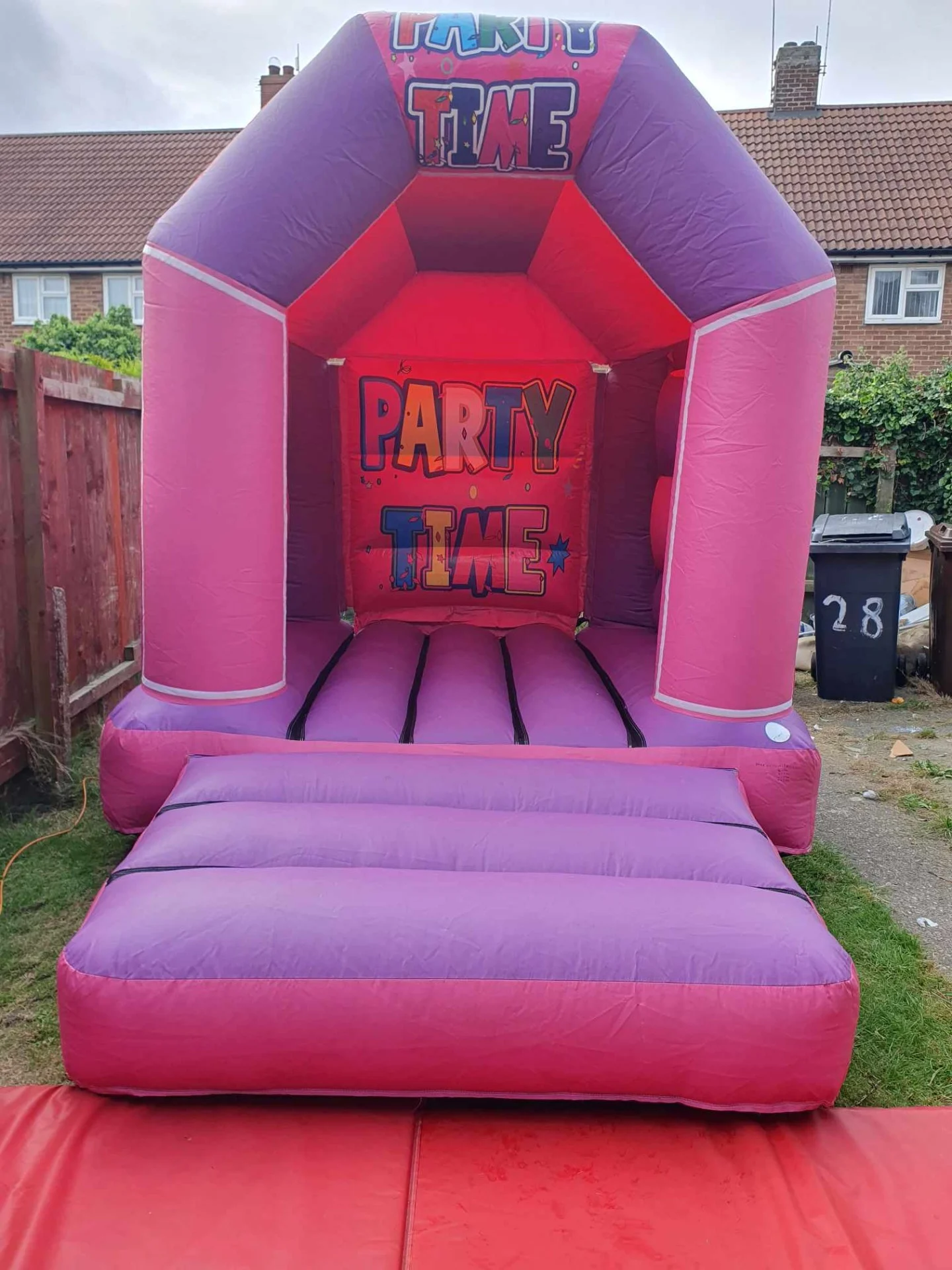 Pink And Purple Velcro Toddler Castle - Bouncy Castle and Softplay Hire ...