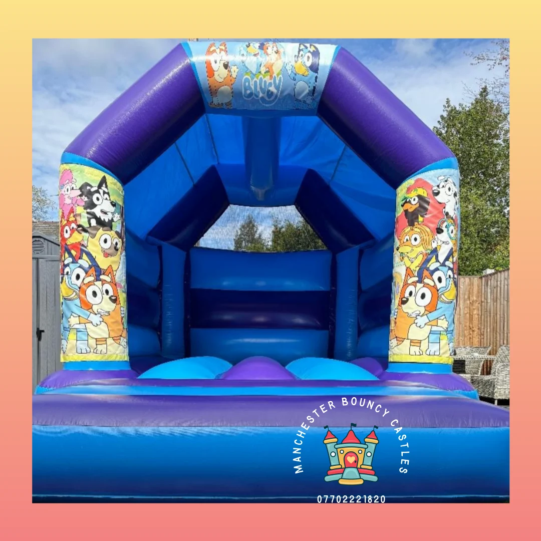 Blue Bluey Bouncy Castle Hire Manchester, Salford, Swinton - Manchester ...