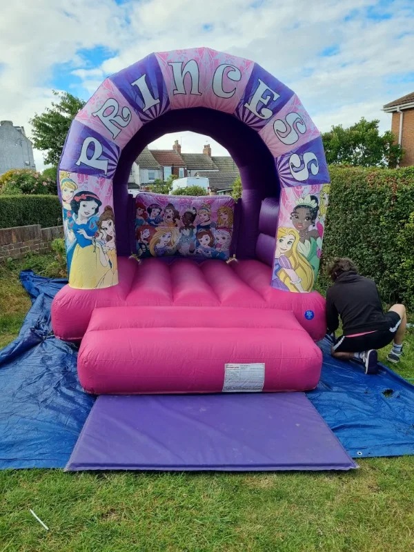 Small Princess Bouncy Castle Inflatable and Soft Play Hire Redcar