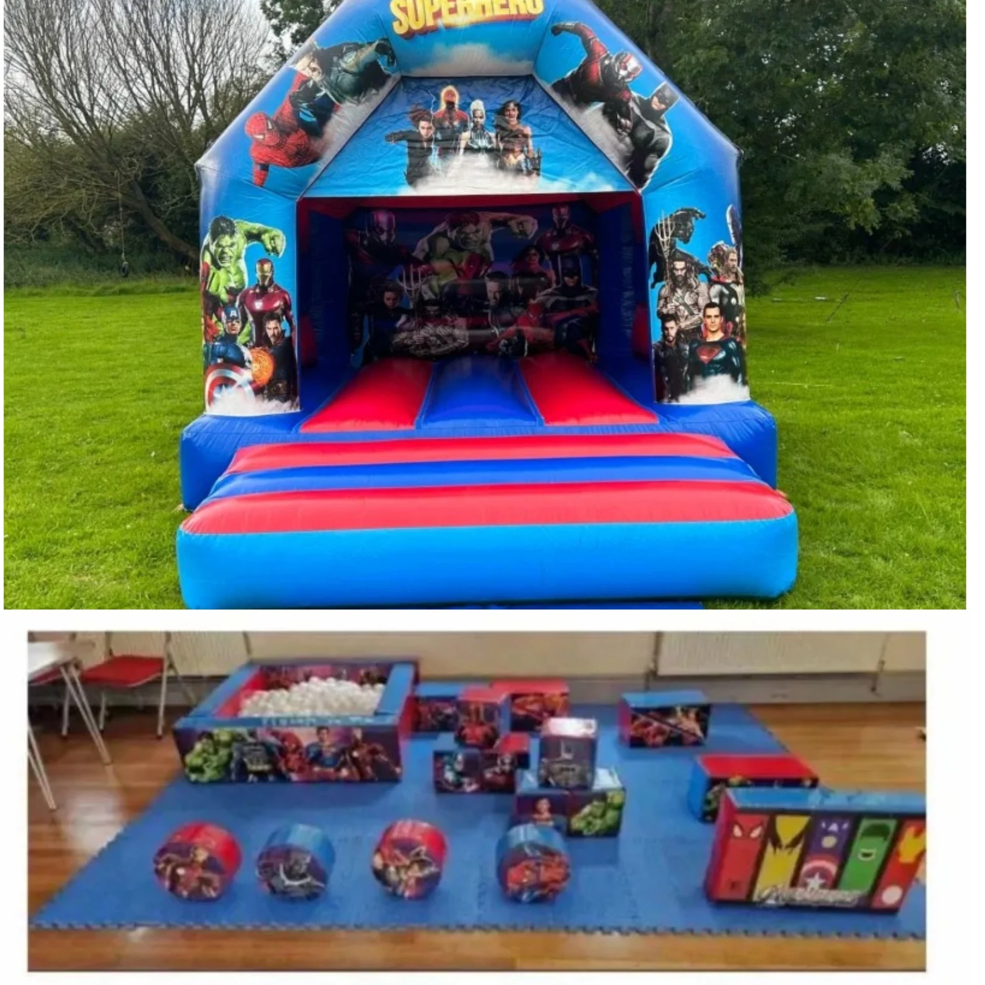 Superhero Premium Package - Tiny Tots Inflatables