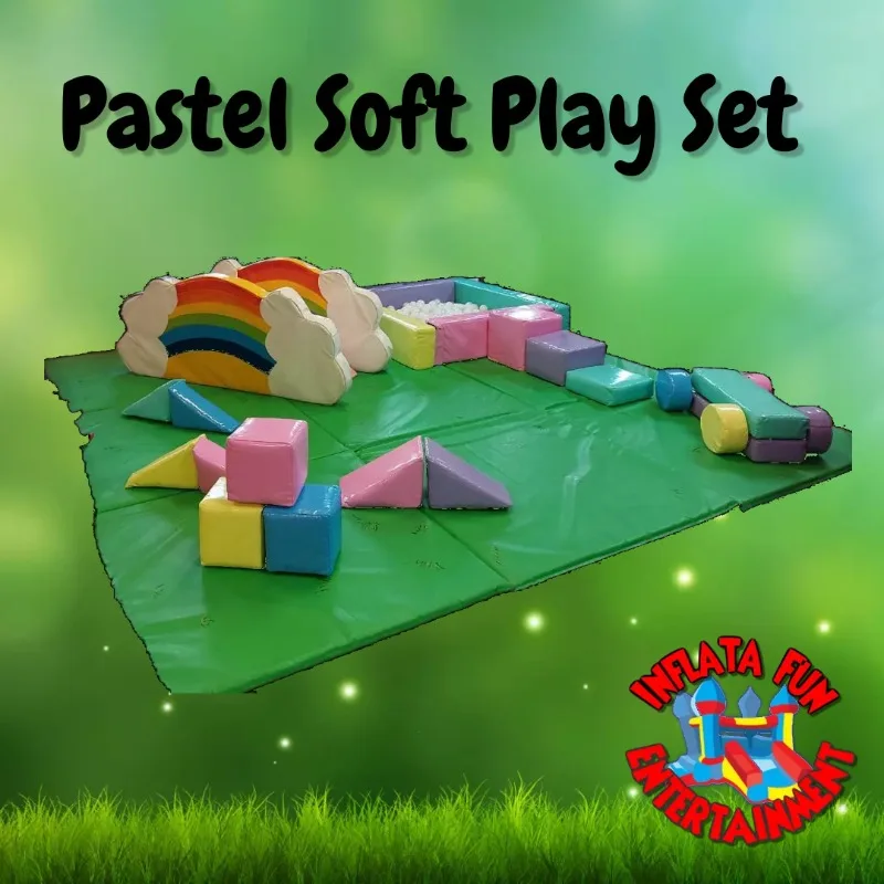 Pastel Soft Play Set - Inflata-fun | Bouncy Castle Hire & Entertainment ...