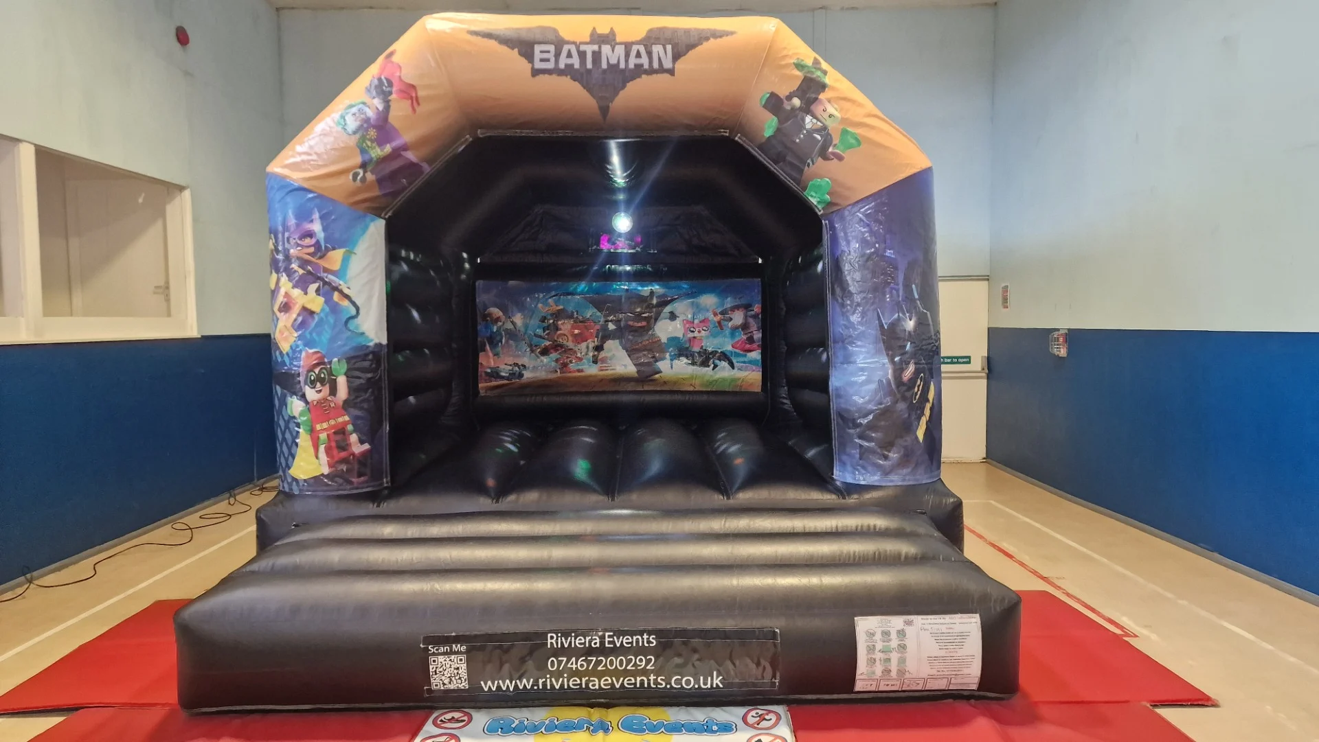 Lego Batman Disco Bouncy Castle - Riviera Events
