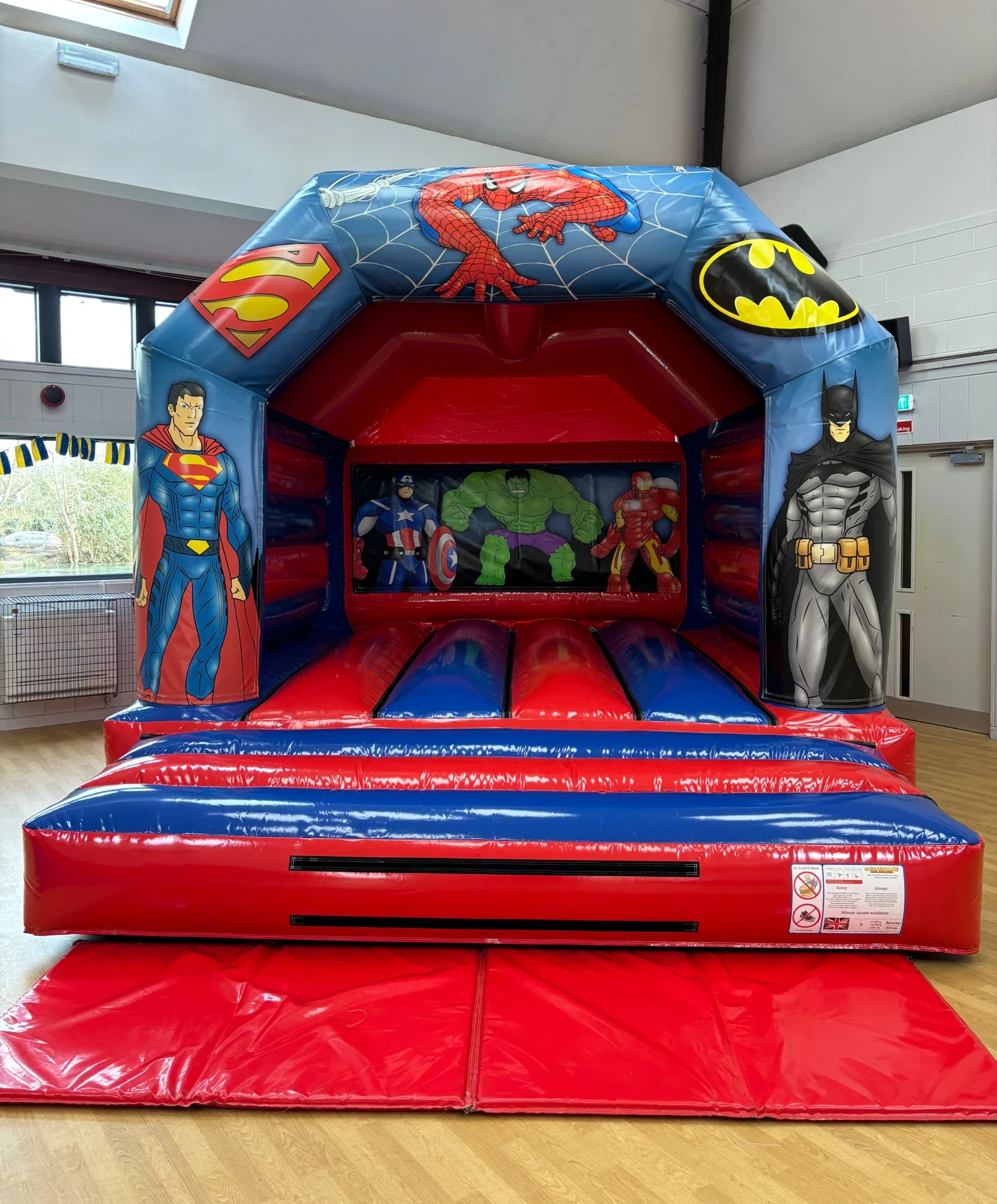 Superhero Bouncy Castle Hire Surrey Jaimies Castles, Bouncy Castle ...