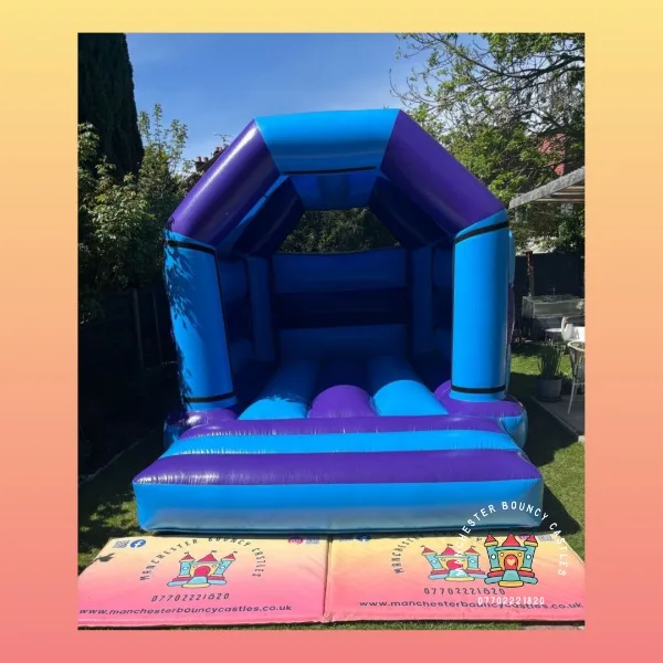 Blue And Purple Premium Bouncy Castle For Hire In Manchester ...