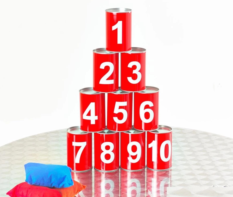 Tin Can Alley Game | Carnival Fun Fair Game | Tin Can Alley Target Game ...