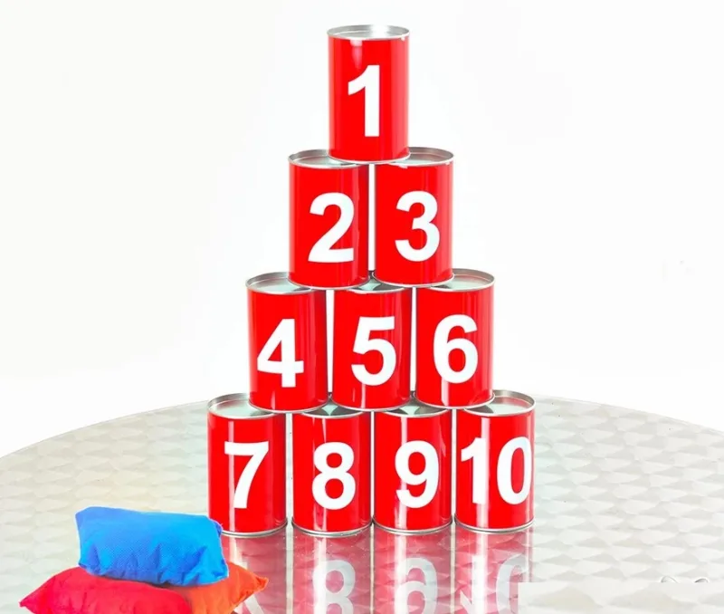 Tin Can Alley Game | Carnival Fun Fair Game | Tin Can Alley Target Game ...